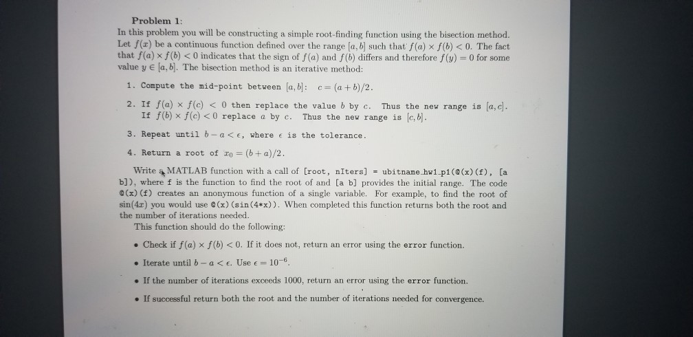 Solved Using MATLAB In this problem you will be constructing | Chegg.com