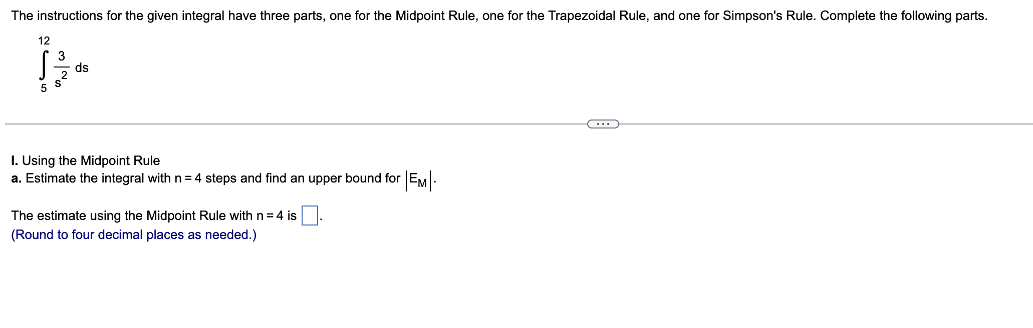 Solved The instructions for the given integral have three | Chegg.com