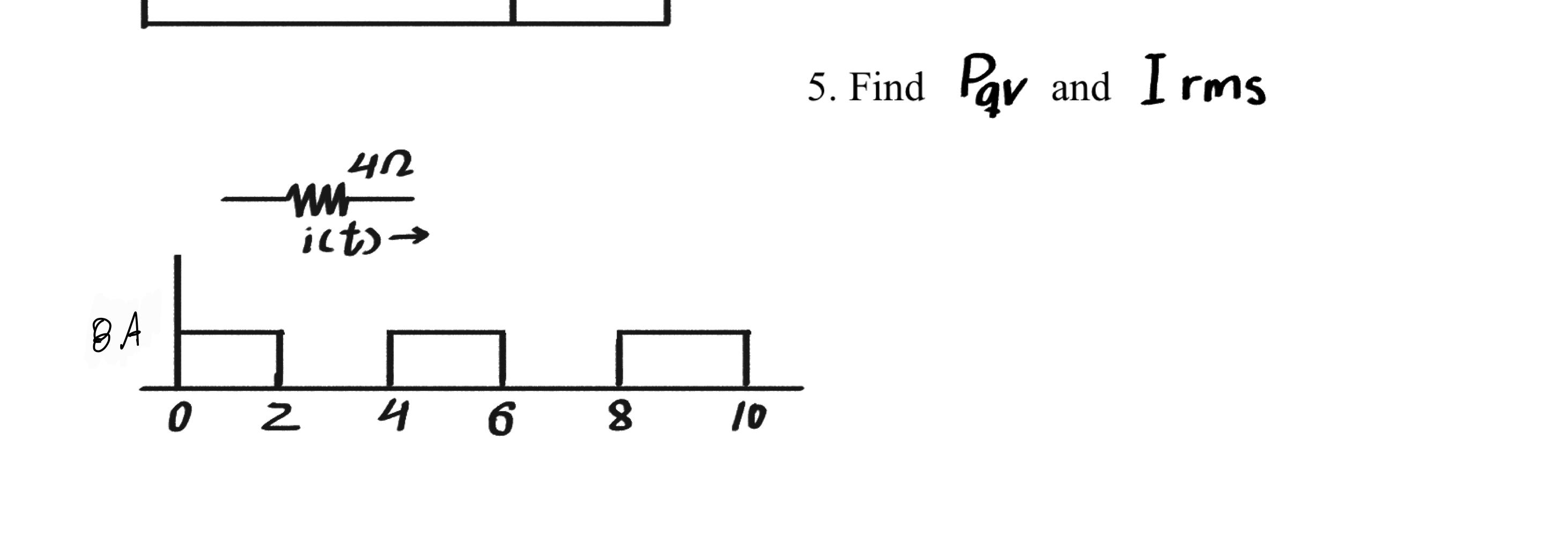 Solved 40 MM ict)→→ பபபு. 5. Find and Irms Pav and | Chegg.com