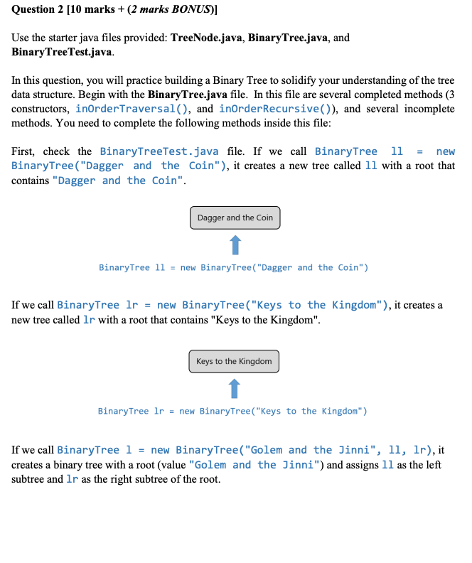 Solved Question 2 [10 marks + (2 marks BONUS)] Use the | Chegg.com