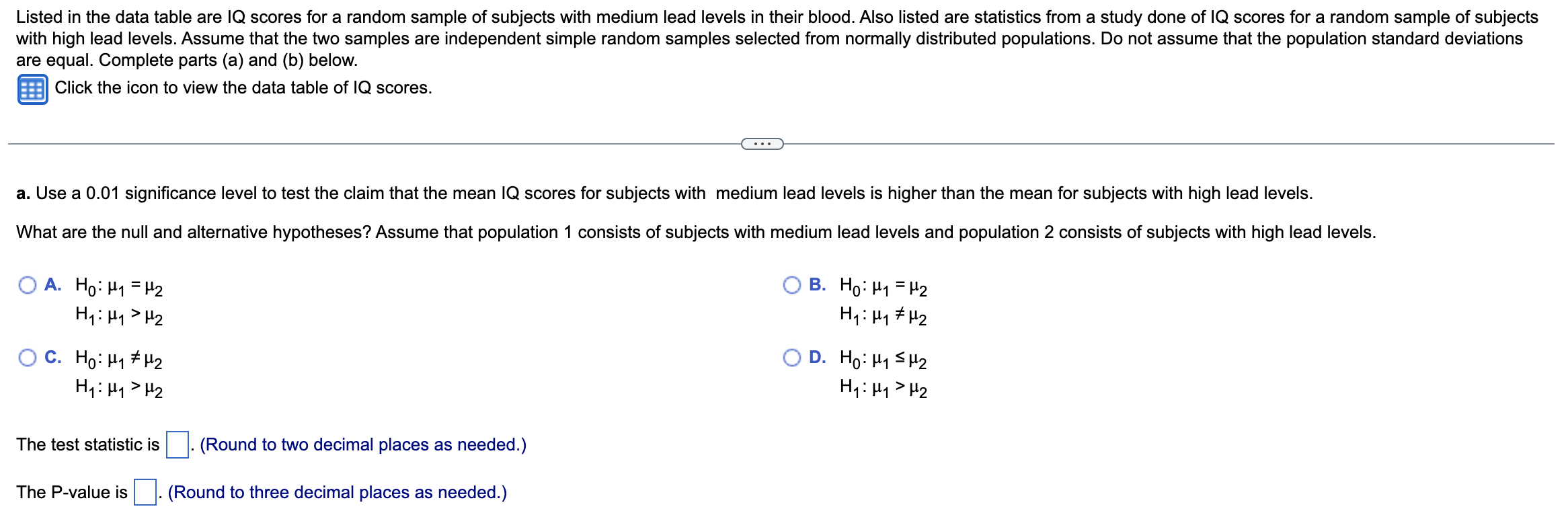 Solved are equal. Complete parts (a) and (b) below. Click | Chegg.com