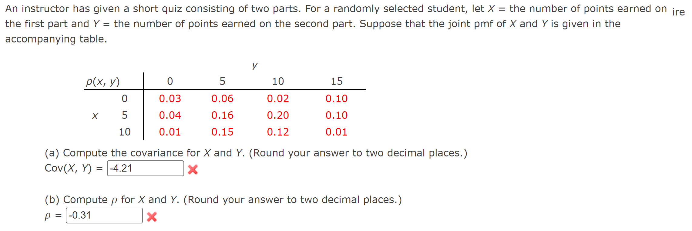 Solved An instructor has given a short quiz consisting of | Chegg.com