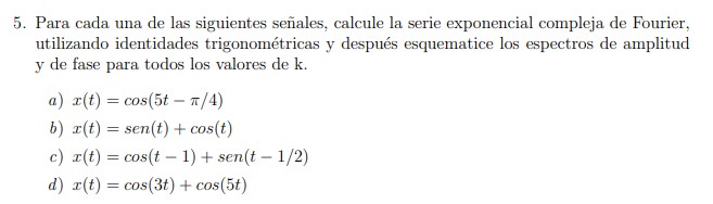 Solved For each of the following signals, calculate the | Chegg.com