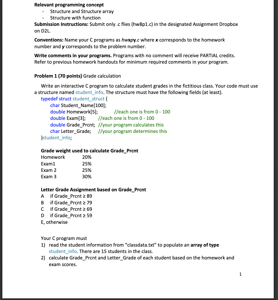 Solved Relevant programming concept Structure and Structure | Chegg.com