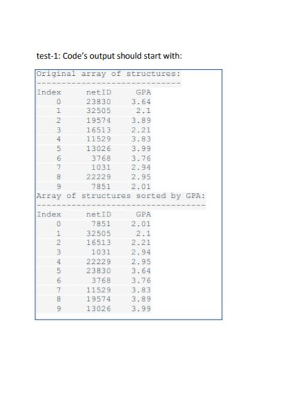 Solved: Write A Program That Manages Students' Information... | Chegg.com