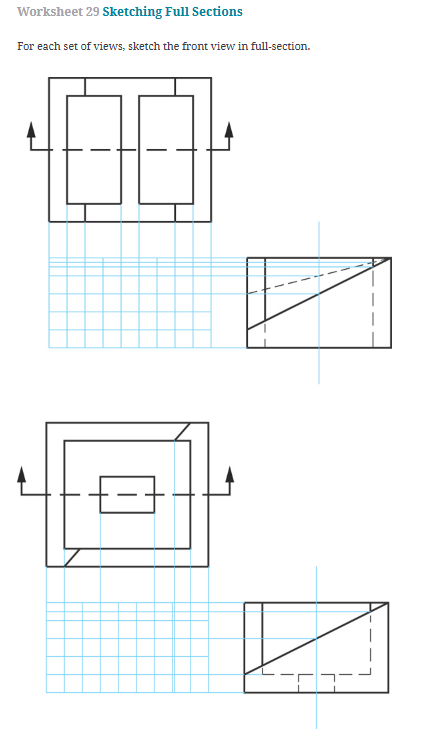 Solved Worksheet 29 ﻿Sketching Full Sections For each set of | Chegg.com