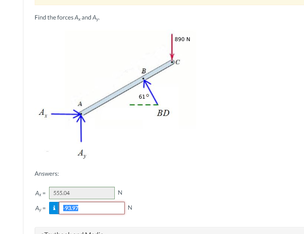 Solved Determine the magnitudes of all pin reactions for the | Chegg.com