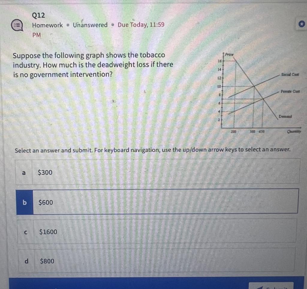 Solved Q12 Homework - Unanswered - Due Today, 11:59 PM | Chegg.com