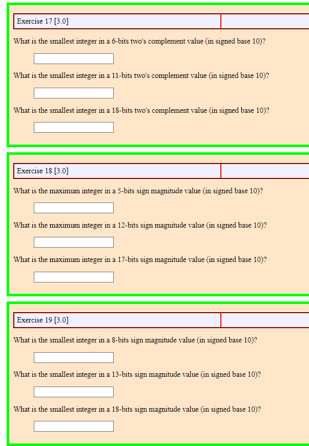 Solved What is the smallest integer in a 6-bits two's | Chegg.com