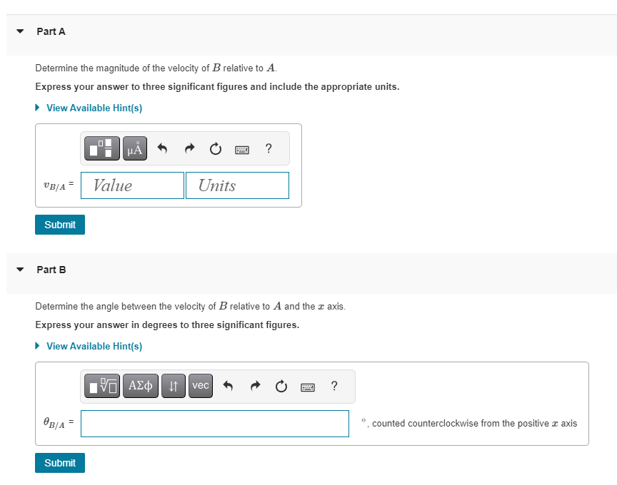 Solved Two planes A and B are traveling with the constant | Chegg.com