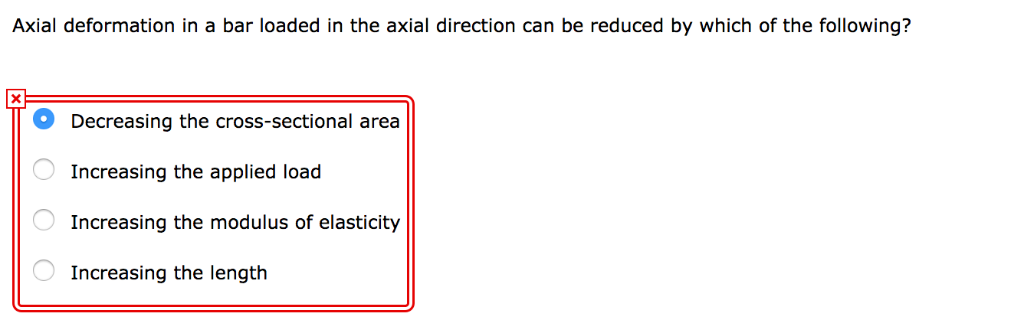 Solved Axial deformation in a bar loaded in the axial | Chegg.com