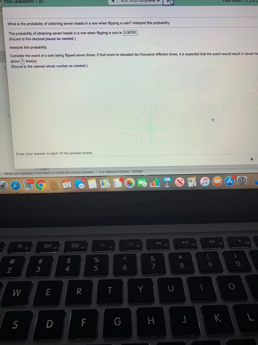 Solved This Quesuon: 1 pt What is the probability of | Chegg.com Solved This Quesuon: 1 pt What is the probability of | Chegg.com