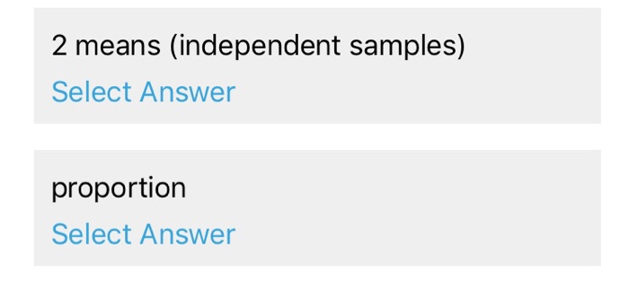 Solved Match the hypothesis test with the corresponding | Chegg.com