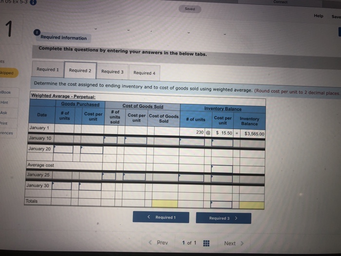 Solved 5 Ex 5-3 6 Help Save & Exit Check my Required | Chegg.com