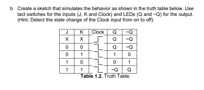 Solved b. Create a sketch that simulates the behavior as | Chegg.com