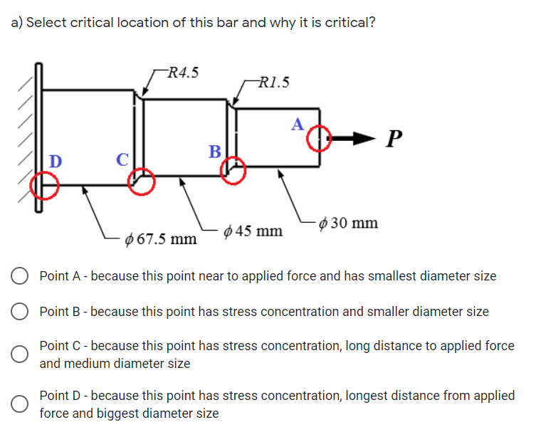 Solved A round step bar made from AISI 1018 HR steel, shown | Chegg.com