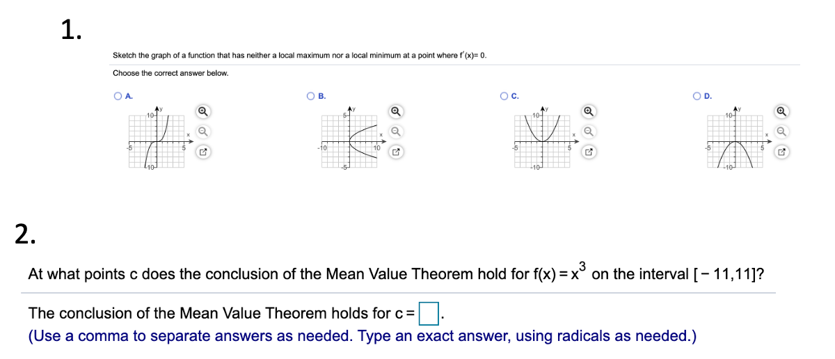 Solved 1 Sketch The Graph Of A Function That Has Neither A 