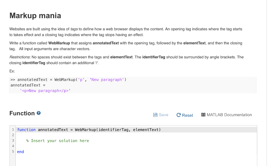 Solved Markup mania Websites are built using the idea of | Chegg.com