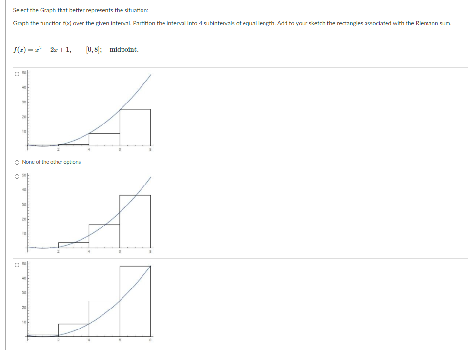 Solved Select the Graph that better represents the | Chegg.com