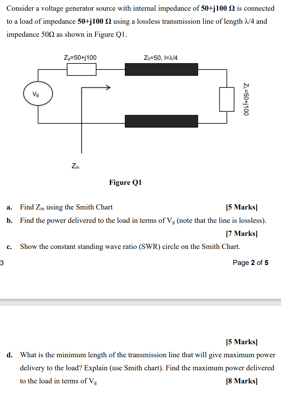 Solved Consider a voltage generator source with internal | Chegg.com