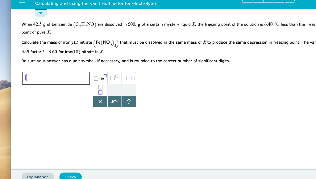 Solved Calculating and using the van't Hoff factor for | Chegg.com