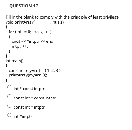 Solved QUESTION 7 Fill in the blank so the code prints 5 int | Chegg.com