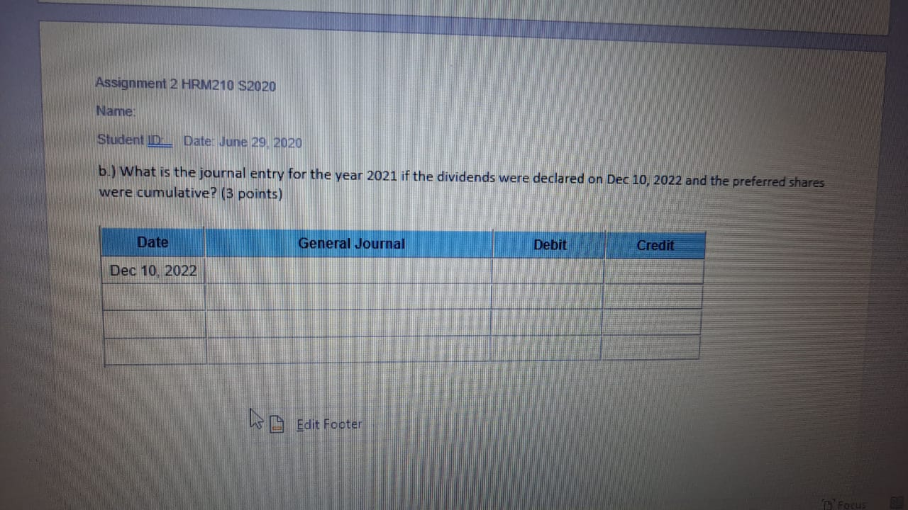 Solved Assignment 2 HRM210 S2020 Name: Student D Date: June | Chegg.com