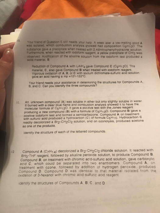 Solved Pretest 2 A colorlees liquid produced a eooty flame | Chegg.com