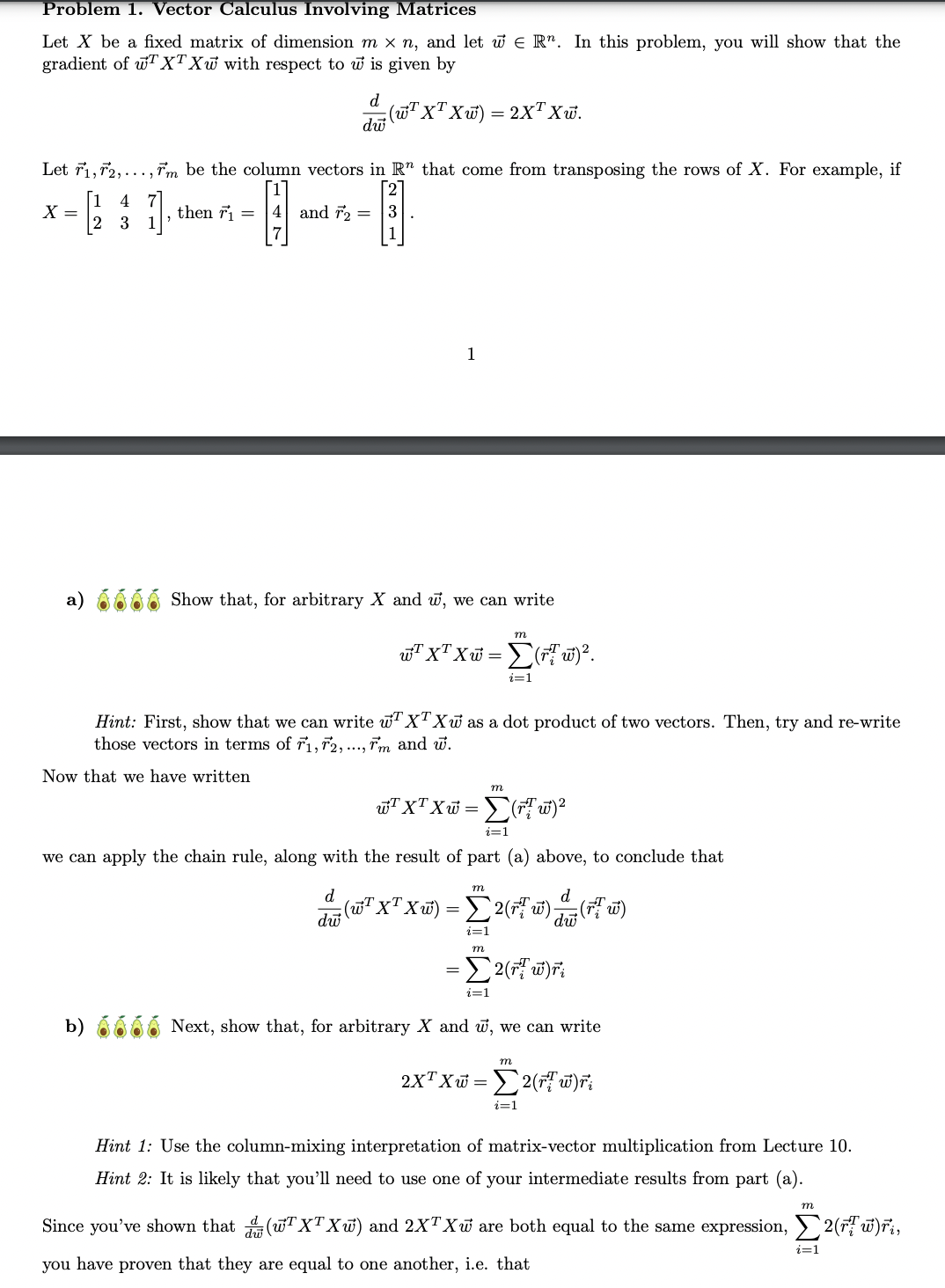 Let X be a fixed matrix of dimension m×n, and let | Chegg.com