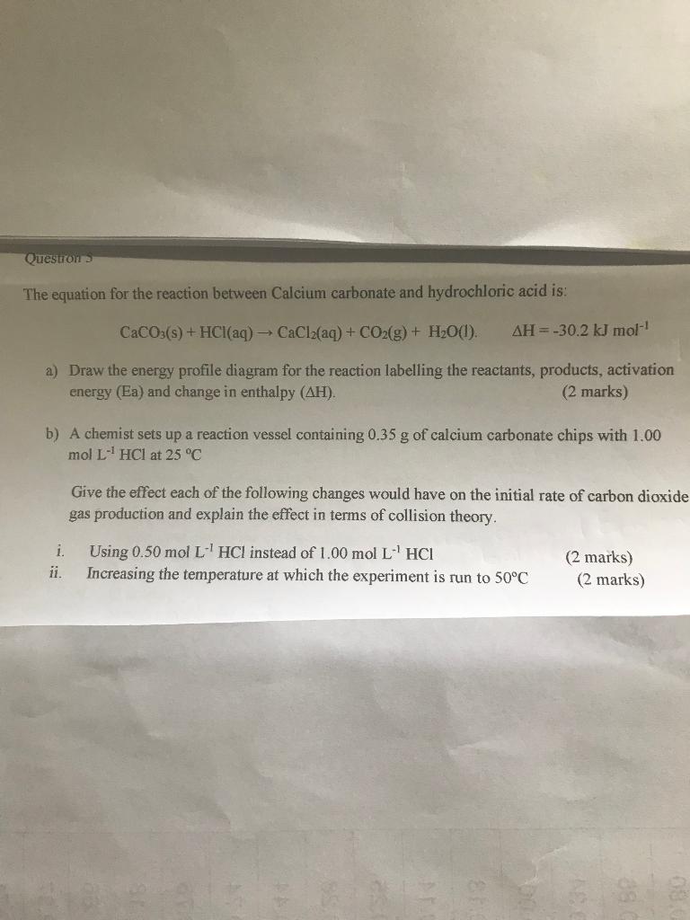 Solved The equation for the reaction between Calcium | Chegg.com
