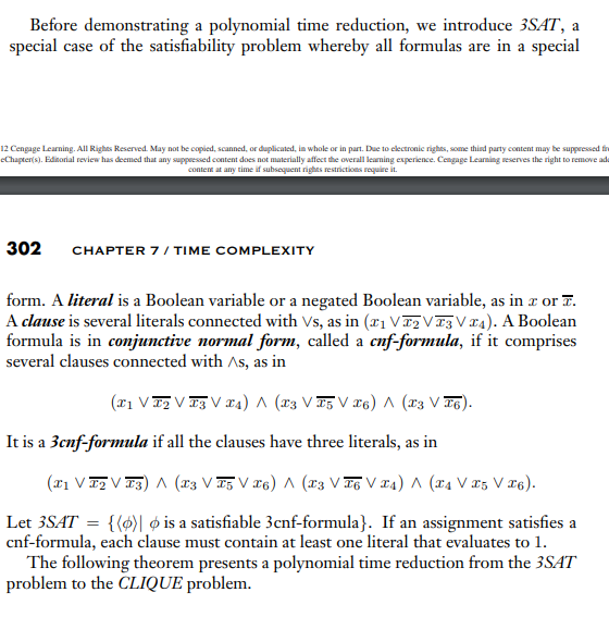 Before demonstrating a polynomial time reduction, we | Chegg.com