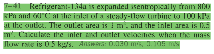 Solved 7-41 Refrigerant-134a is expanded isentropically from | Chegg.com