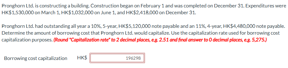 Solved Pronghorn Ltd. ﻿is constructing a building. | Chegg.com