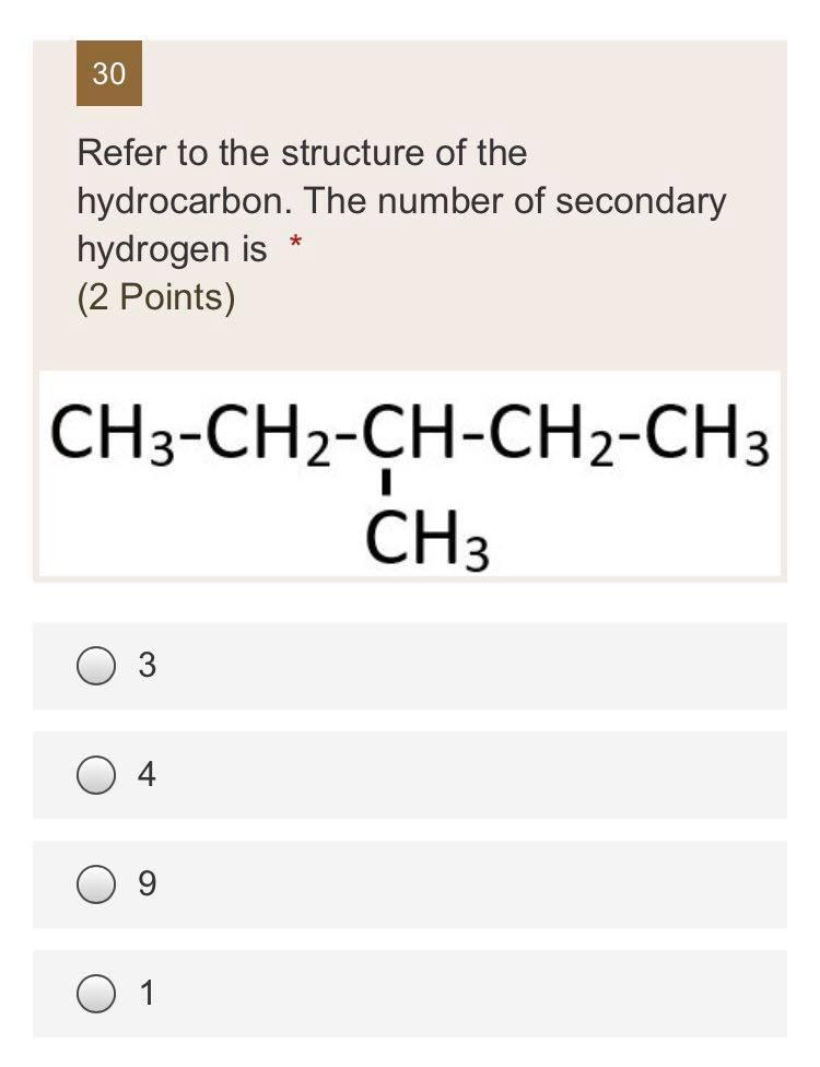 Solved 21 Refer to the structure of the hydrocarbon. The | Chegg.com
