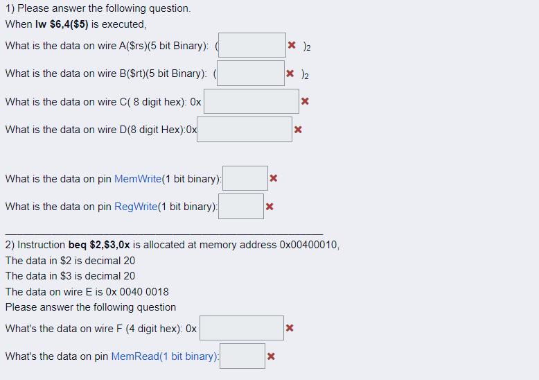 Solved We know the format of Iw-format instruction: 1000 | Chegg.com