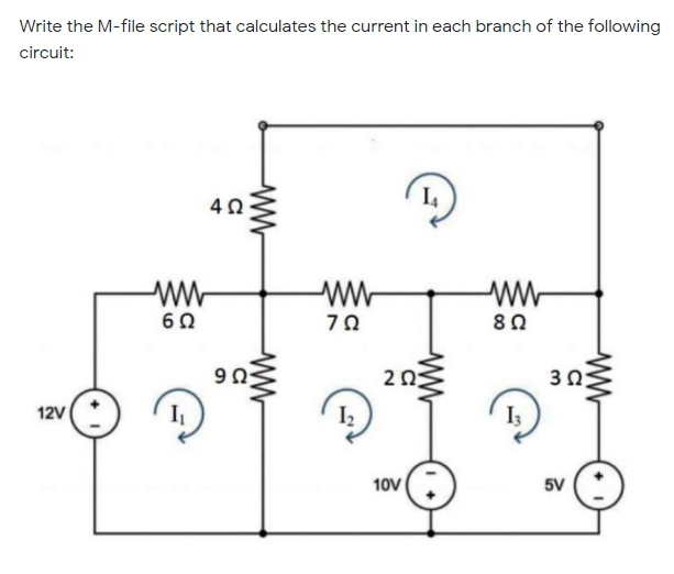 Solved Write the M-file script that calculates the current | Chegg.com Solved Write the M-file script that calculates the current | Chegg.com