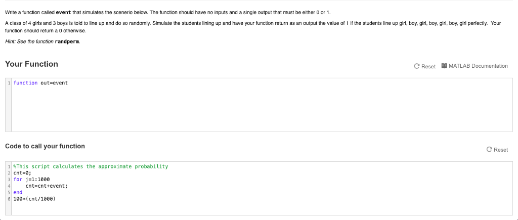 Solved Write A Function Called Event That Simulates The 3321