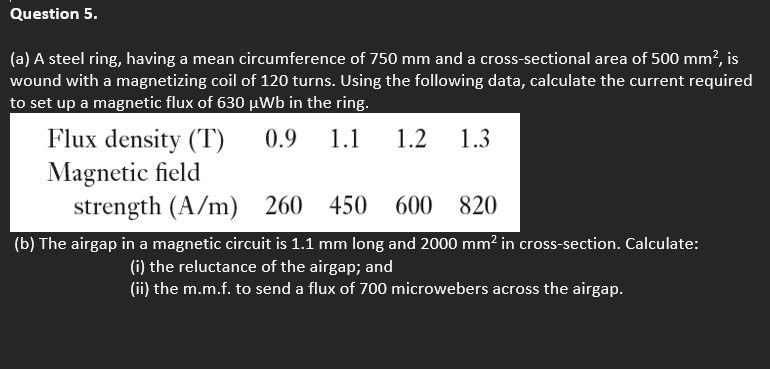 Solved (a) A steel ring, having a mean circumference of 750 | Chegg.com
