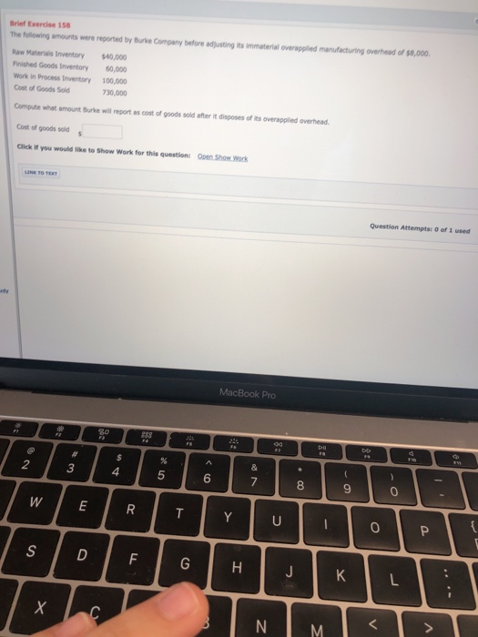 Solved Brief Exercise 158 The folowing amounts were reported | Chegg.com