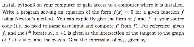 Solved Install python3 on your computer or gain access to a | Chegg.com