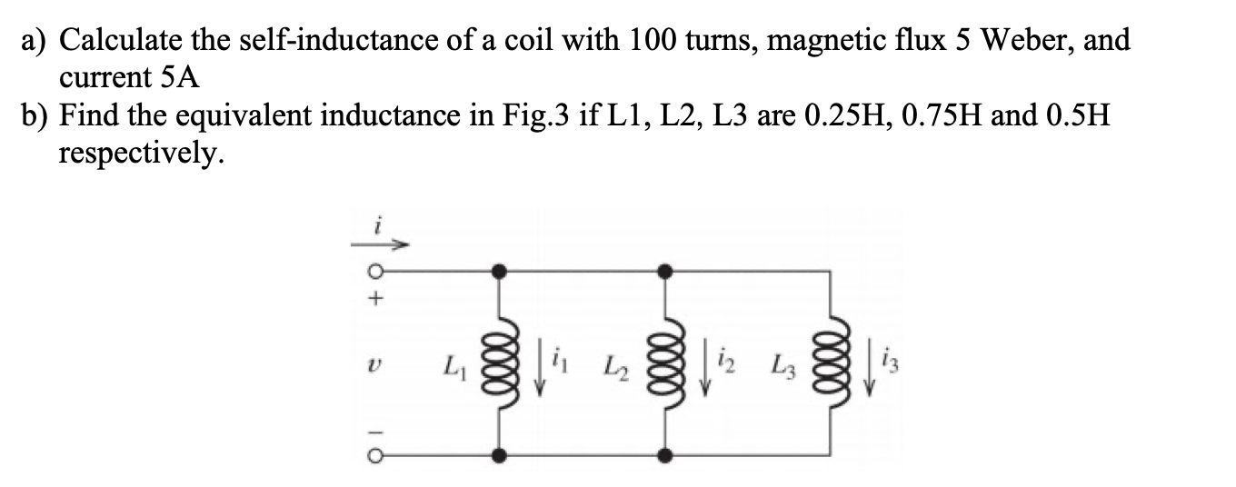 Solved a) Calculate the reactance of a coil of inductance | Chegg.com