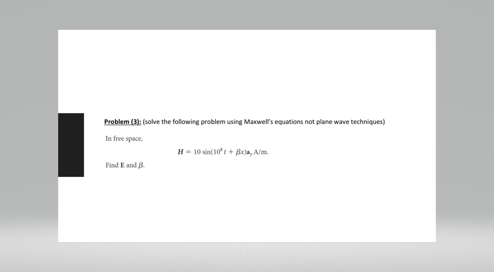 Solved Problem (3): (solve the following problem using | Chegg.com