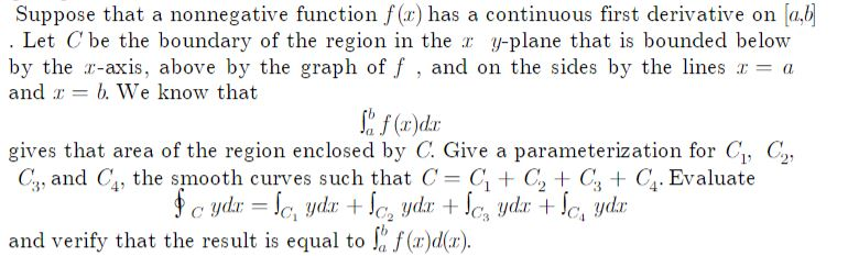 Solved Suppose that a nonnegative function f () has a | Chegg.com