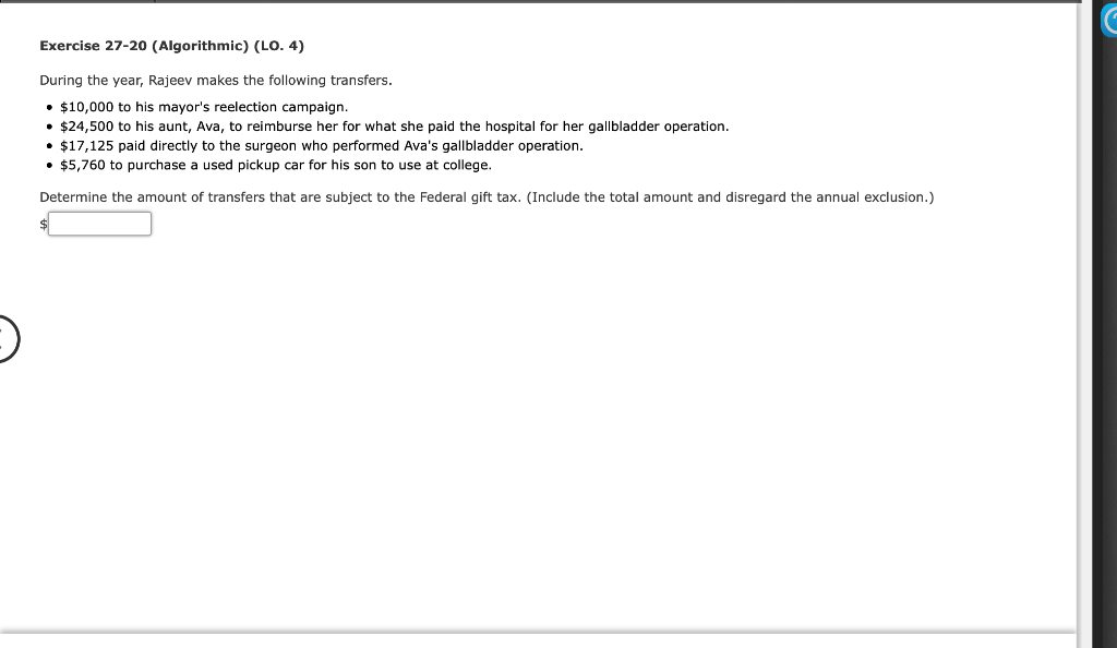 Solved Exercise 27-20 (Algorithmic) (LO. 4) During the year, | Chegg.com