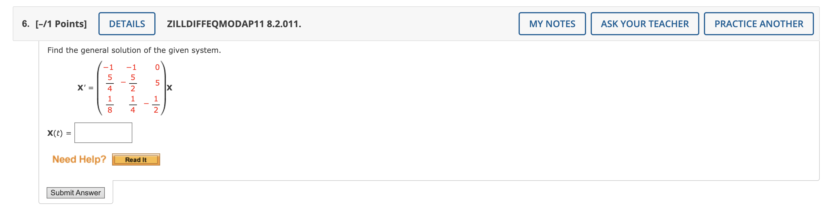 Solved Find the general solution of the given system. | Chegg.com