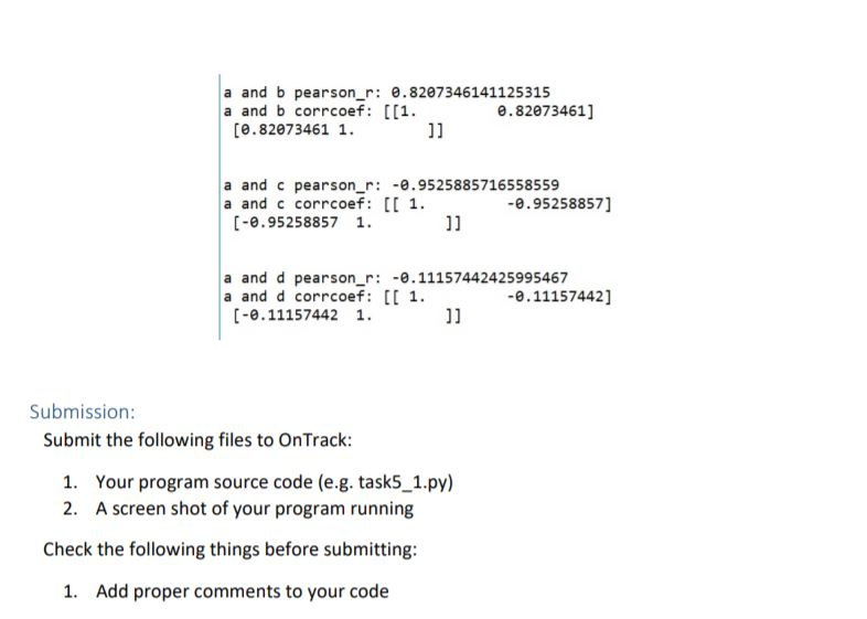 Pass Task 5.1P: Data correlation Task description: | Chegg.com