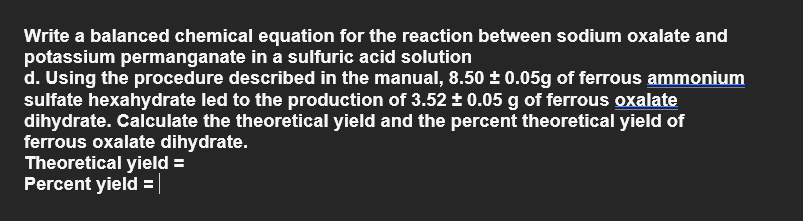Solved Write a balanced chemical equation for the reaction | Chegg.com