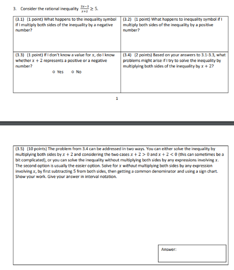 Solved 3. Consider the rational inequality x+32x−2≥5. (3.5) | Chegg.com