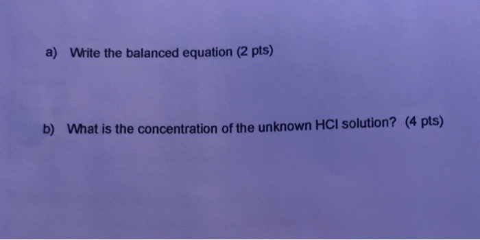 Solved 9) The titration of 10.00 mL of an HCl solution of | Chegg.com