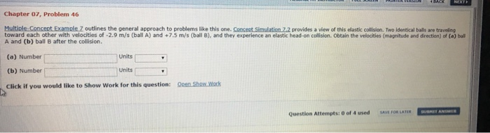 Solved NEXT Chapter 07, Problem 46 Multiple-Concept Example | Chegg.com